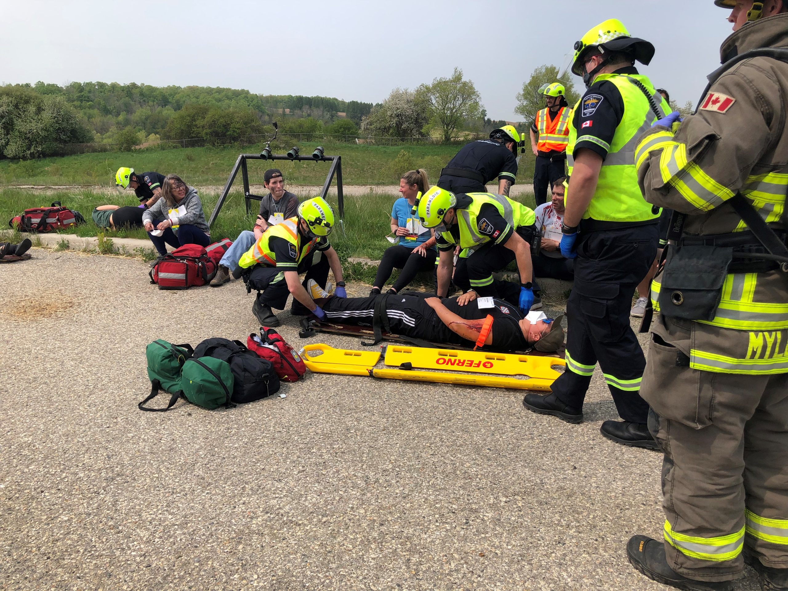 EMS, Fire recruits take part in mass casualty simulation training