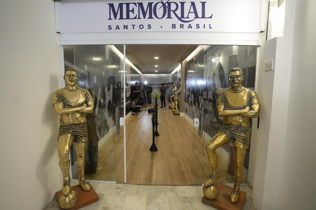 Pelé's mausoleum in Brazil opens to public