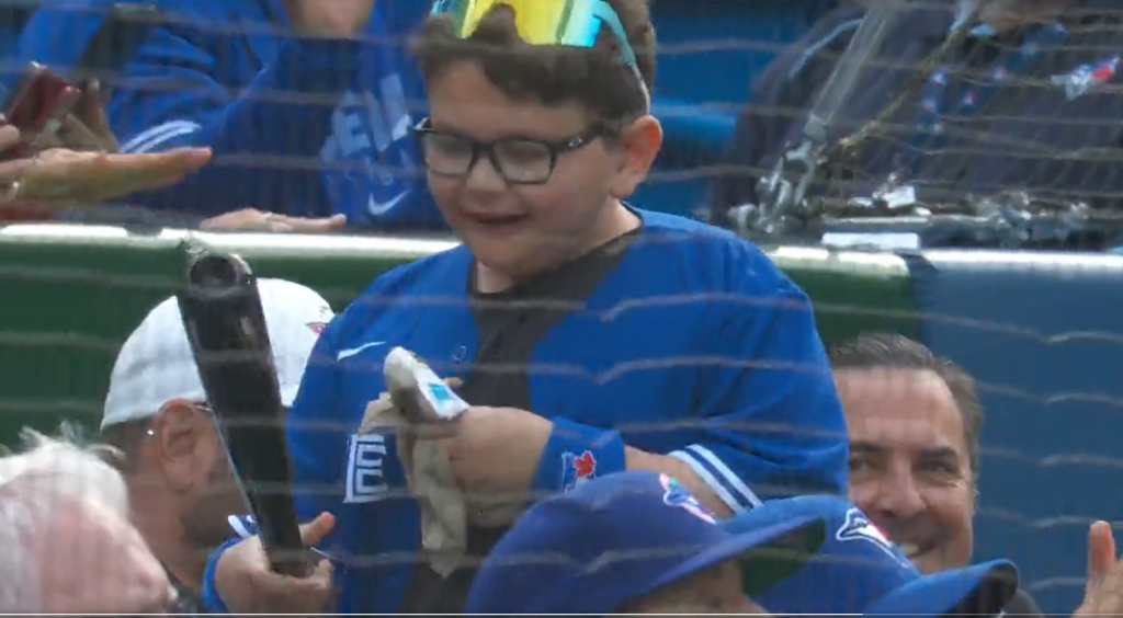Cambridge boy receives 'once in a lifetime' experience at Jays game
