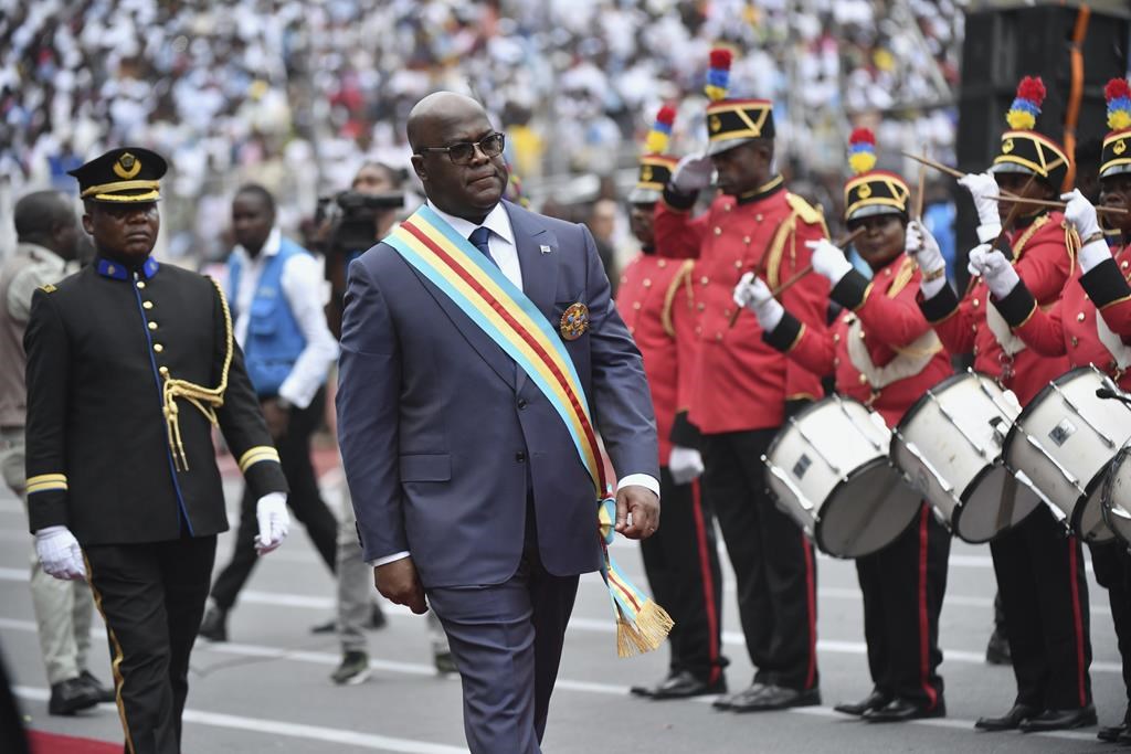 Congo's President Felix Tshisekedi is sworn into office following his ...