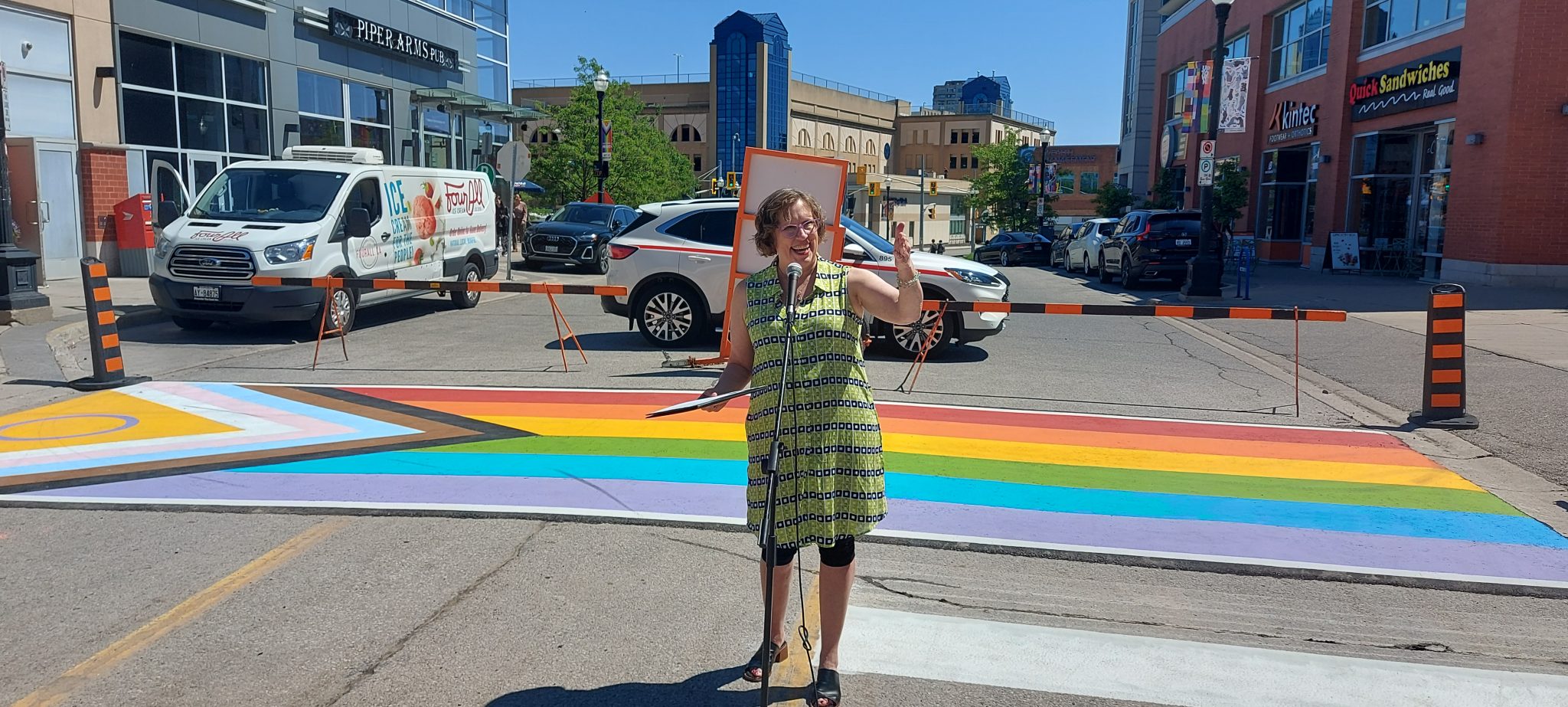 Pride month: Waterloo unveils new rainbow crosswalk