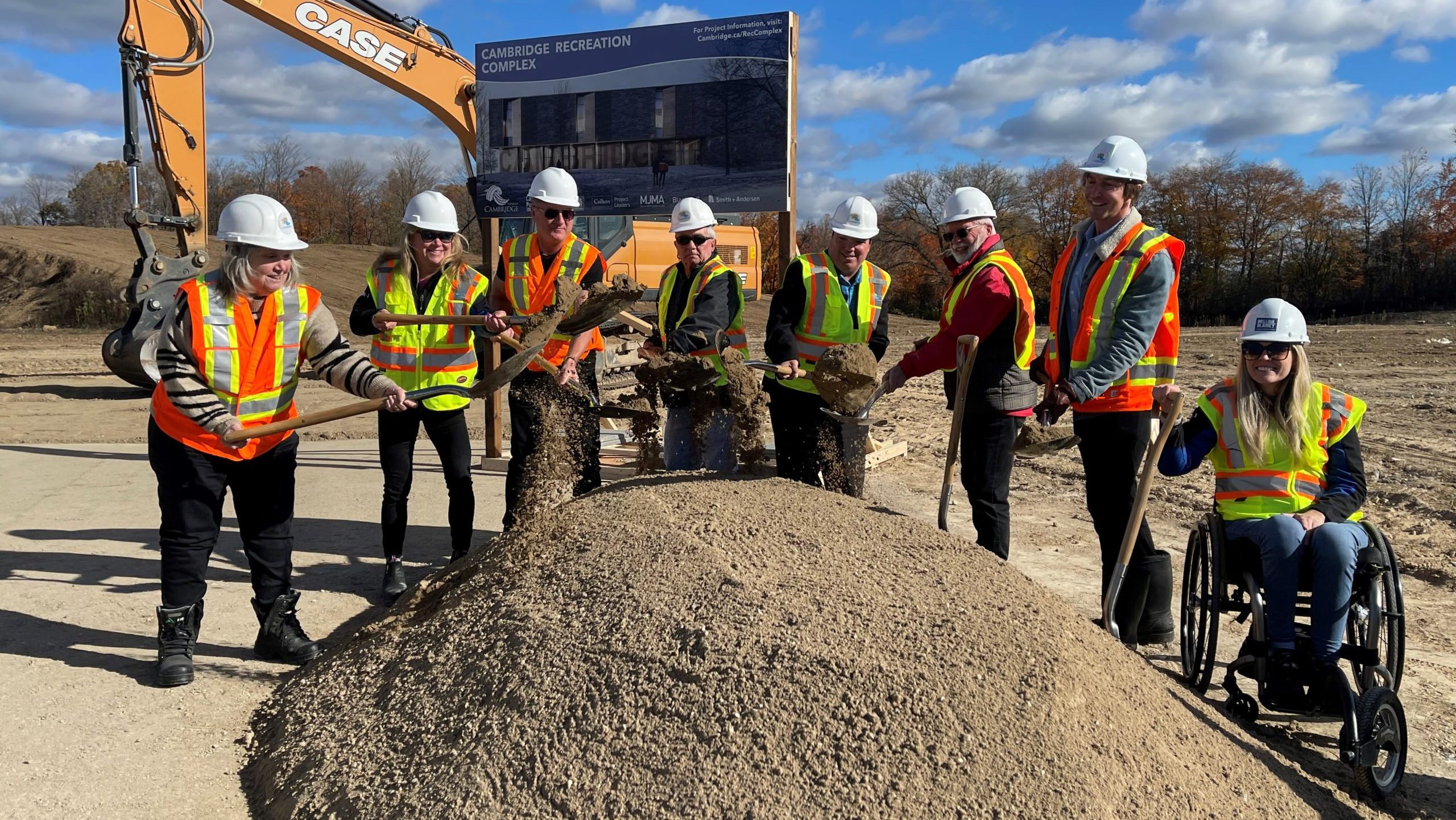 Ground-breaking ceremony for Cambridge rec complex