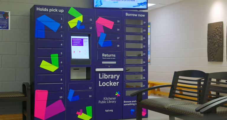 Library lockers bring KPL services to two Kitchener community centres