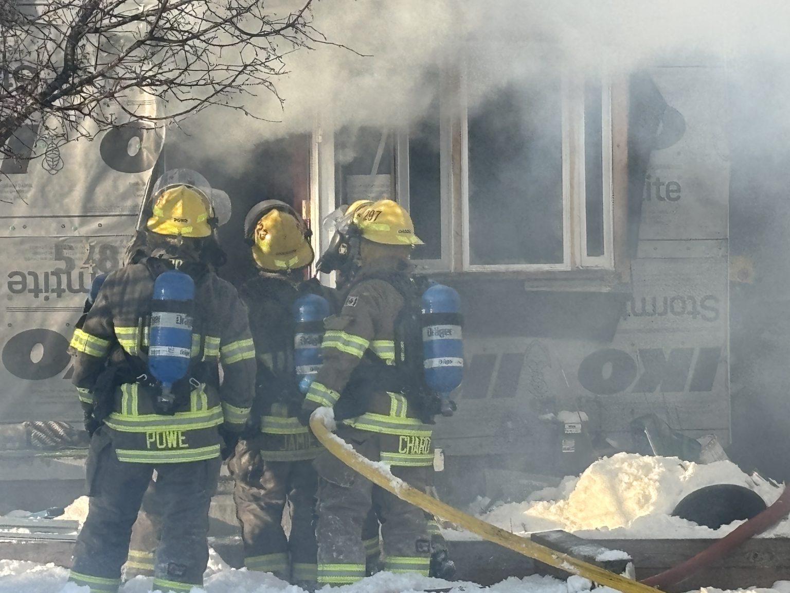 Crews respond to house fire on Stirling Avenue