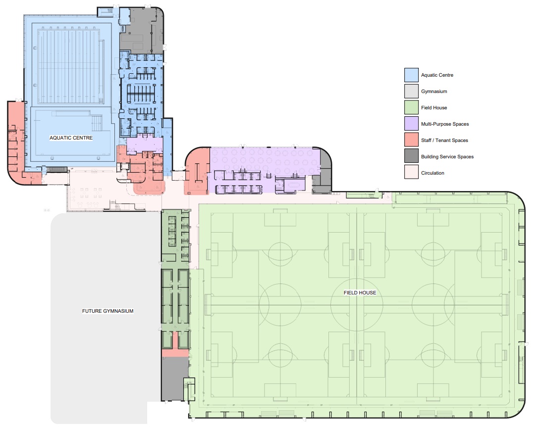 Kitchener park reopens next to large recreation construction project
