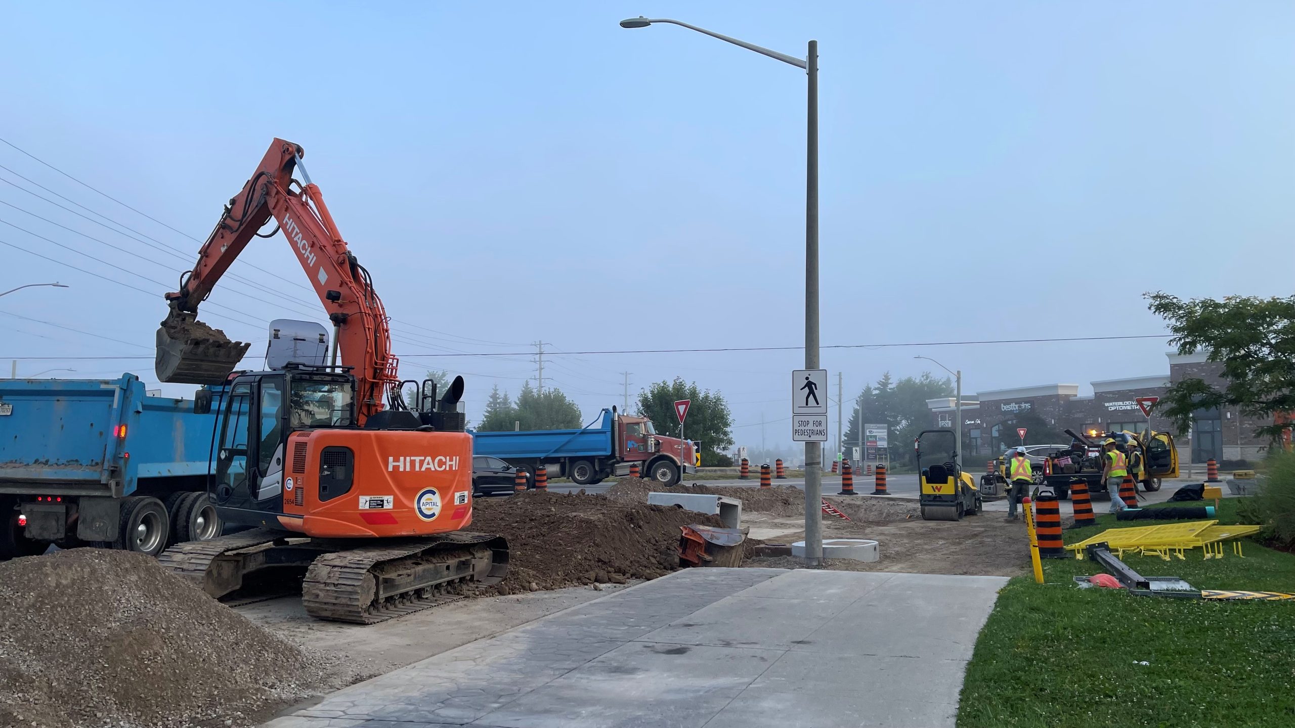 Construction begins on last locations for roundabout safety pilot
