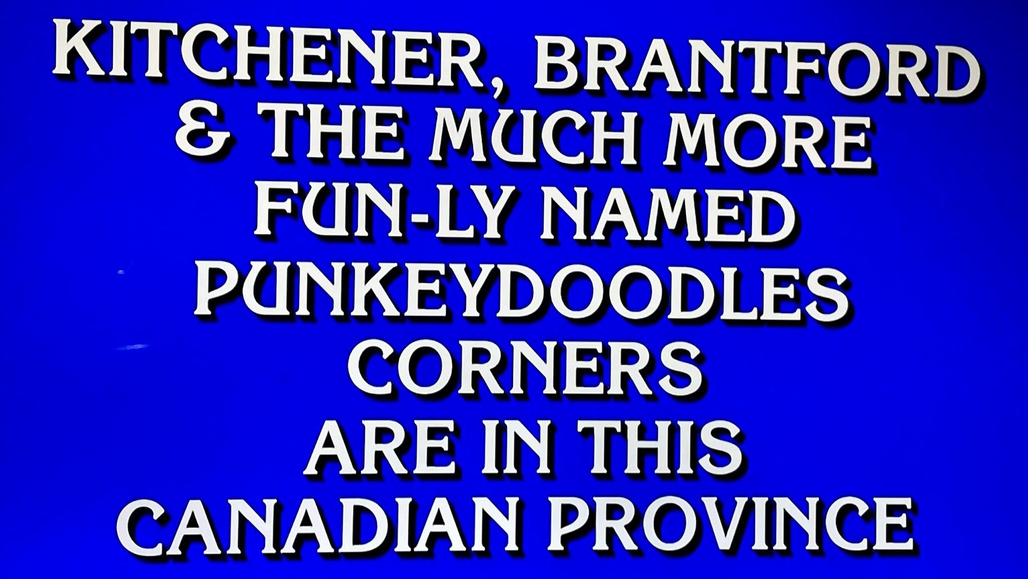 Kitchener, Wilmot mentioned in latest episode of Jeopardy