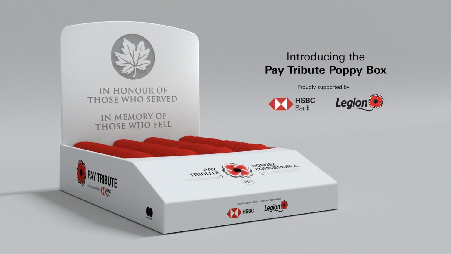 Tap-enabled poppy boxes introduced ahead of Remembrance Day