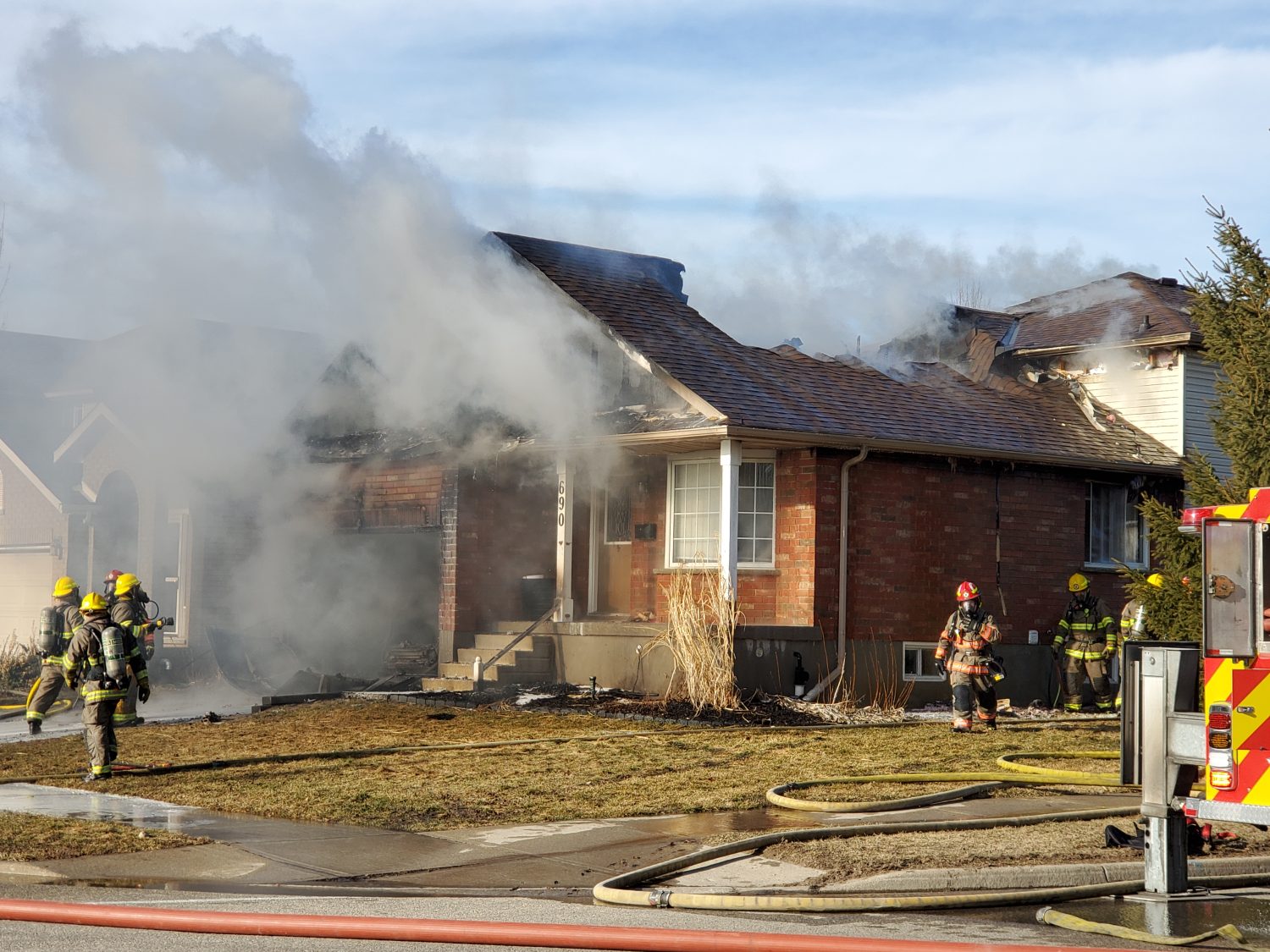 Damage estimated around $700K after large house fire in Waterloo (update)