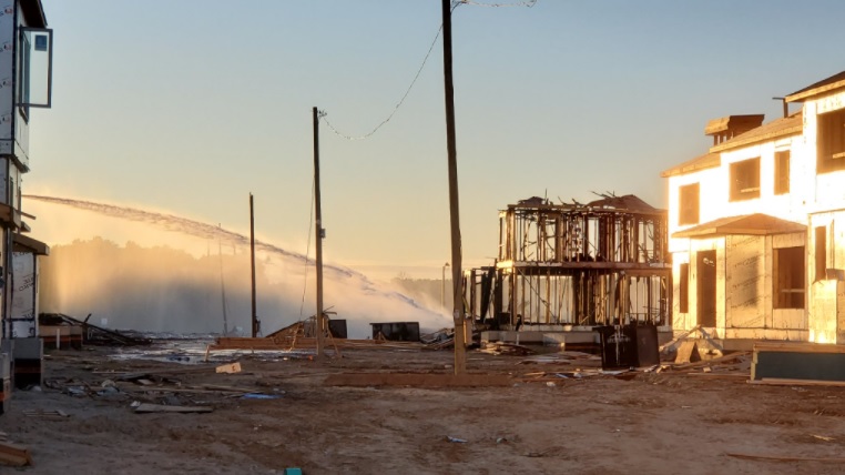 Massive fire destroys a dozen homes under construction in south Kitchener