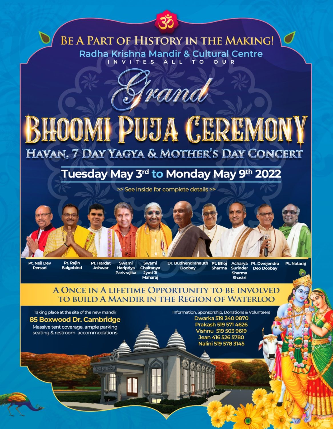 Radha Krishna Mandir holds week-long prayer for groundbreaking of new ...