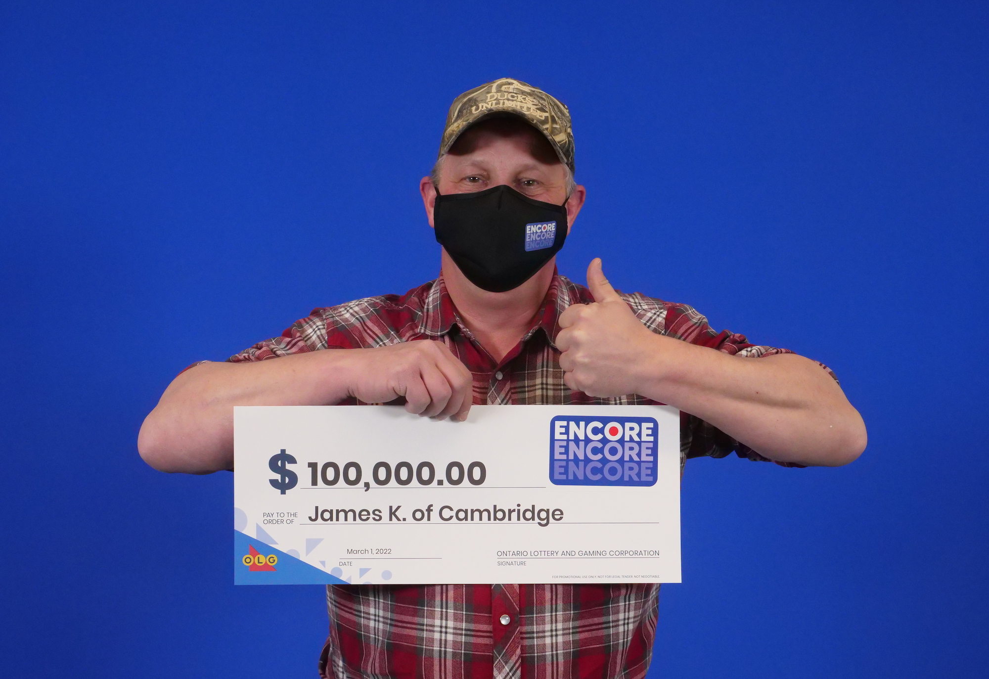 Cambridge man is $100,000 richer