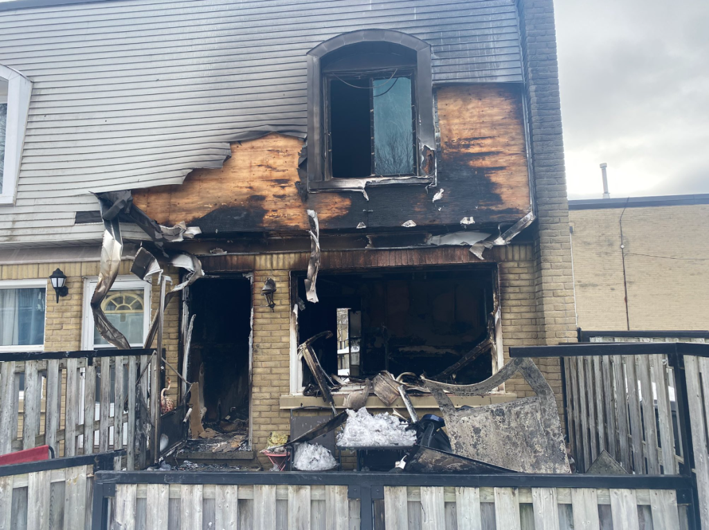 Crews respond to townhouse fire on Holborn Drive (update)