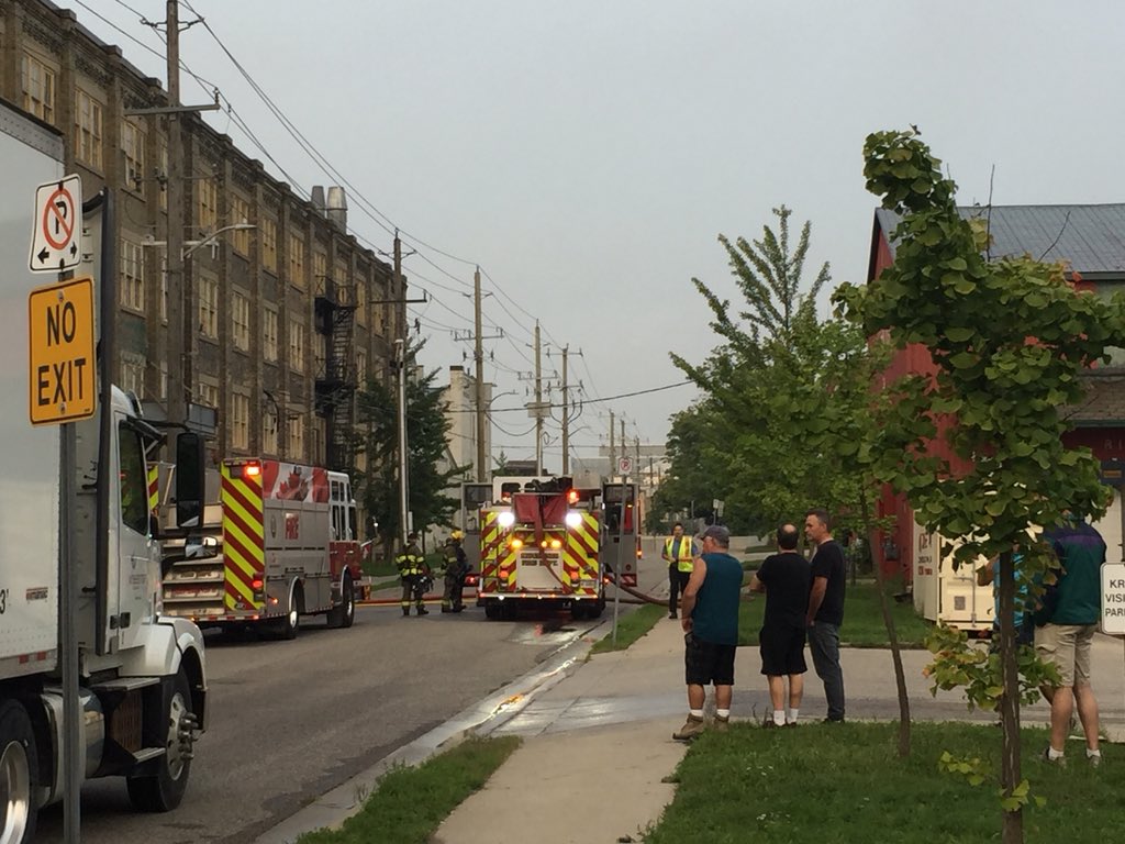 Firefighters called to factory fire in Kitchener