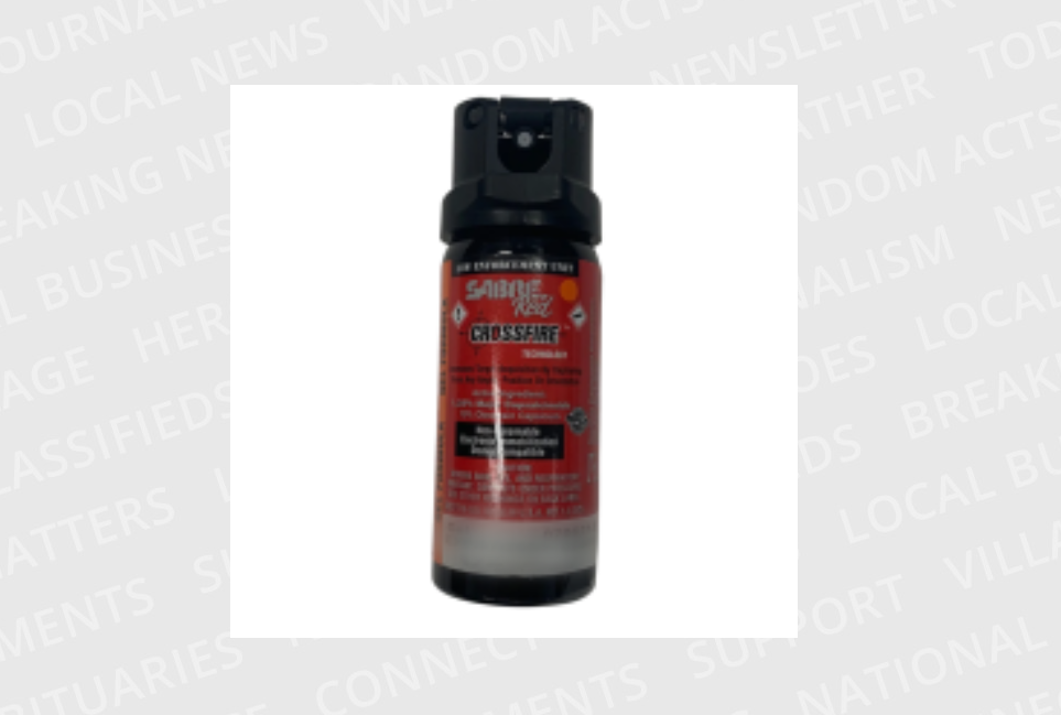 Police-issued OC spray recovered (update)