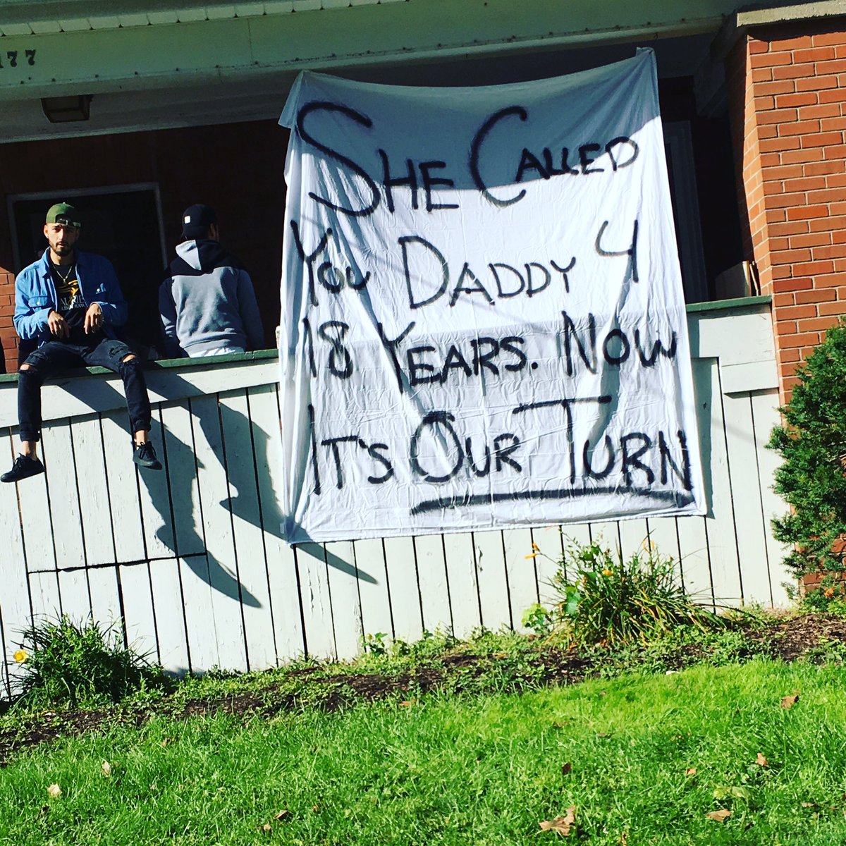 Community members concerned after offensive sign hung during local ...